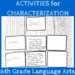 Methods of Characterization - Language Arts Teachers