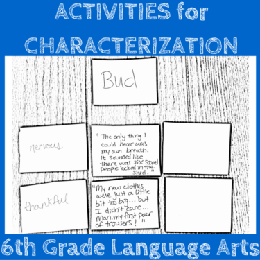 Methods of Characterization - Language Arts Teachers