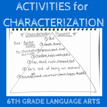 Methods of Characterization | Language Arts Teachers