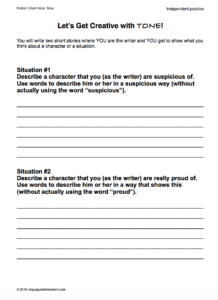 Teaching TONE in Your Middle School ELA Class - Language Arts Teachers