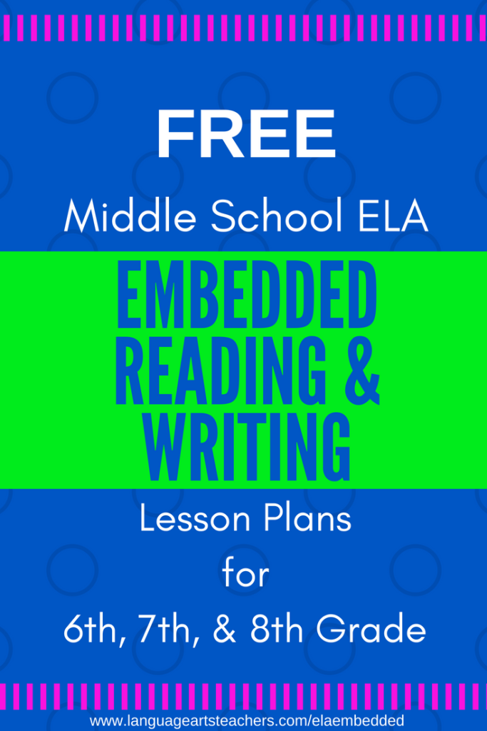 Embedding Reading & Writing in Middle School ELA - Language Arts Teachers