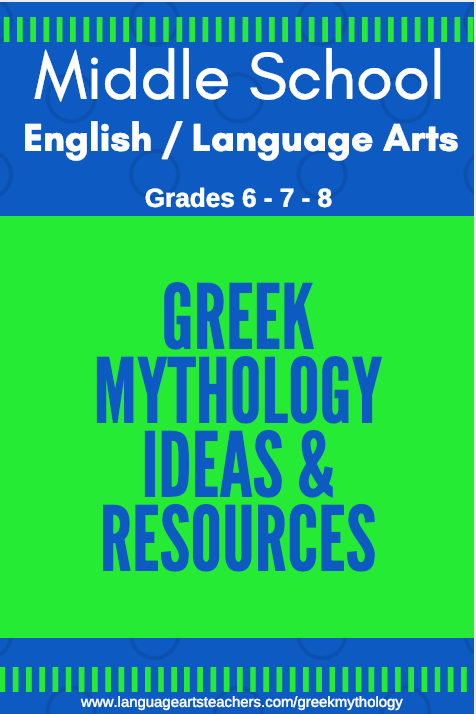 Greek Mythology for Middle School English / Language Arts - Language ...