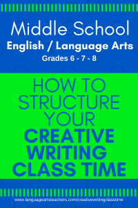 How to Structure Your Creative Writing Class Time for Middle School ...