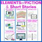 Elements of Fiction and Short Stories Mini-Lessons for Middle School ...