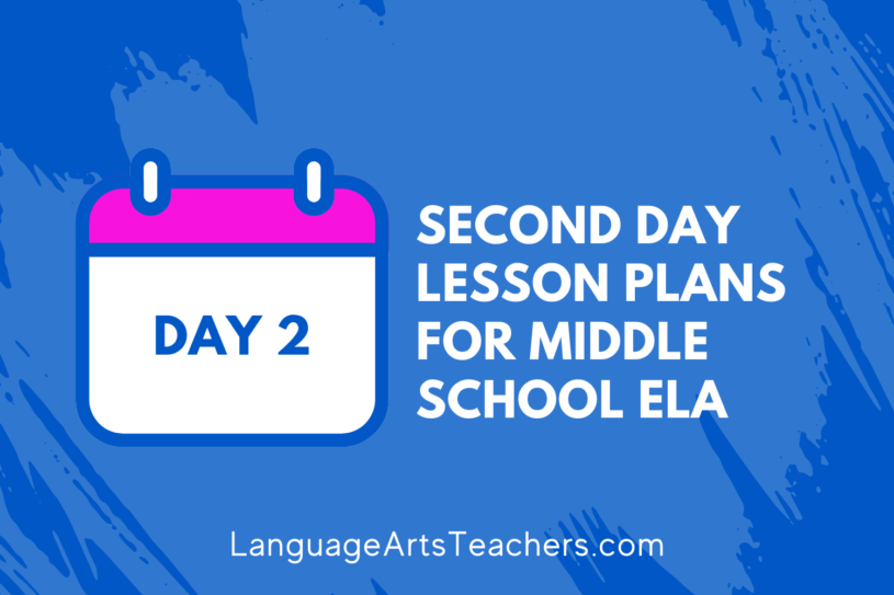 Mini-Lessons for the First Week of Middle School ELA Class