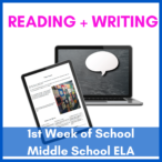 Reading and Writing for the First Week of Middle School ELA Class ...