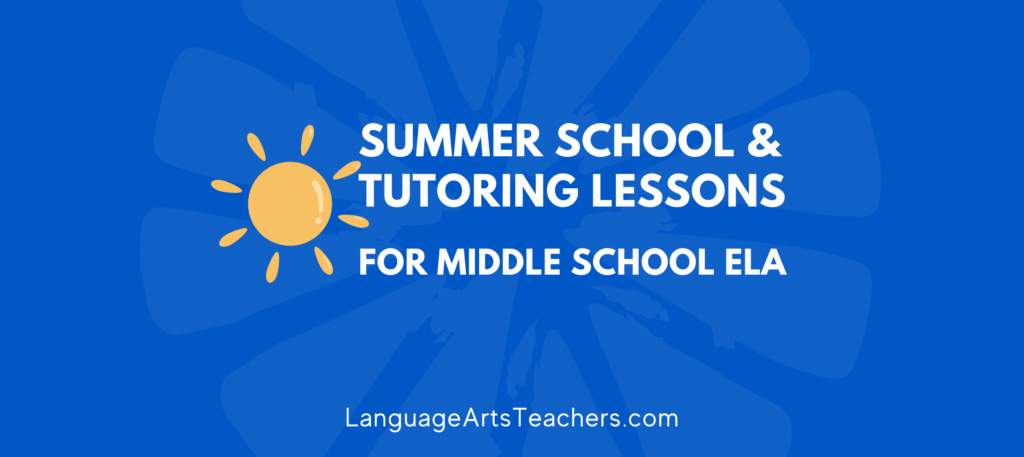 Elements of Fiction and Short Stories Mini-Lessons for Middle School ...